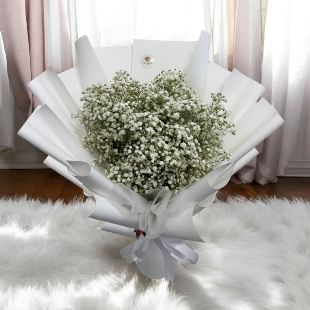 Large Baby's Breath Bouquet – Fu Bloom Flowers